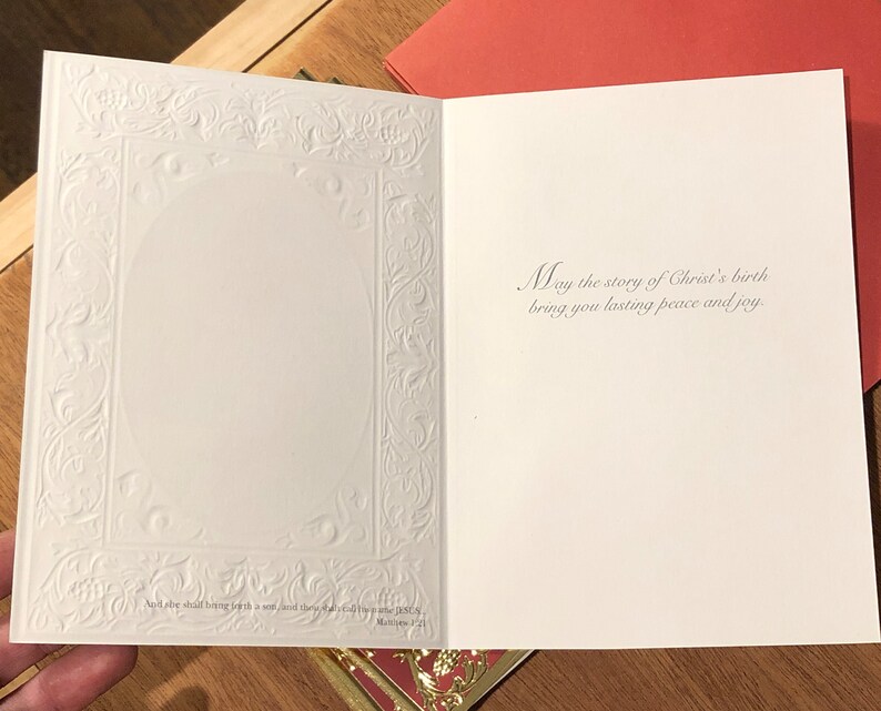 Set of 19 PAPER MAGIC Group Virgin & Child Gold Embossed - Etsy