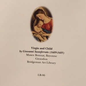 Set of 19 PAPER MAGIC Group Virgin & Child Gold Embossed Christmas ...