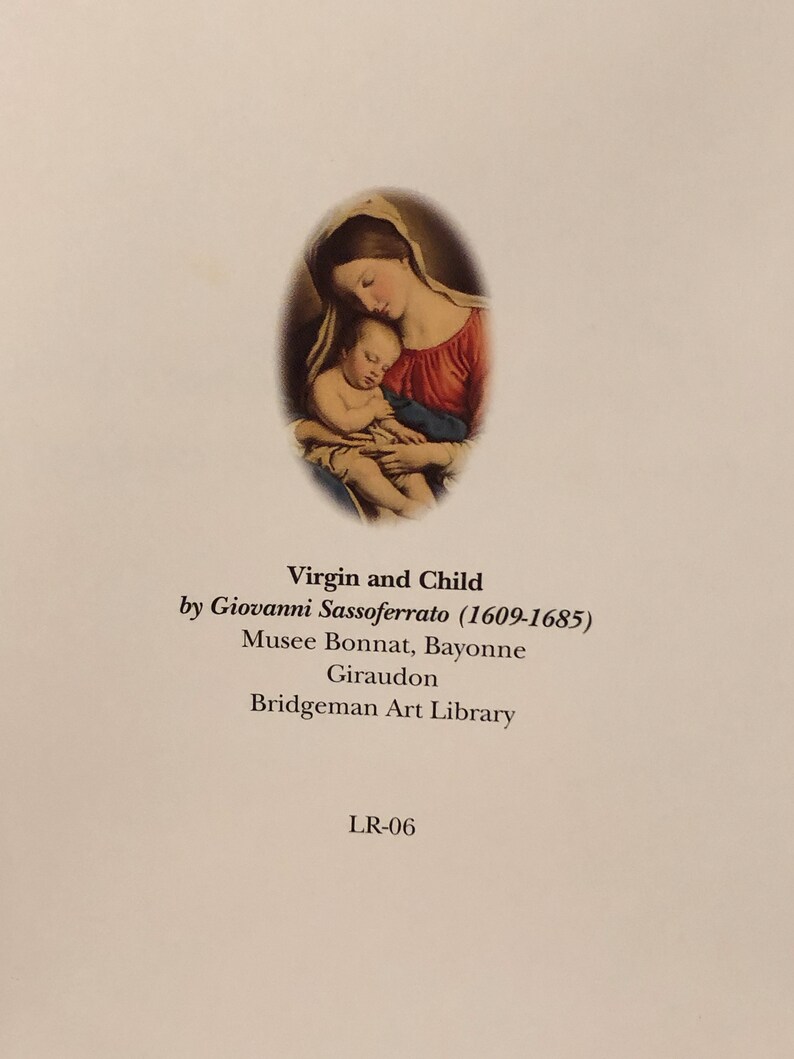 Set of 19 PAPER MAGIC Group Virgin & Child Gold Embossed - Etsy