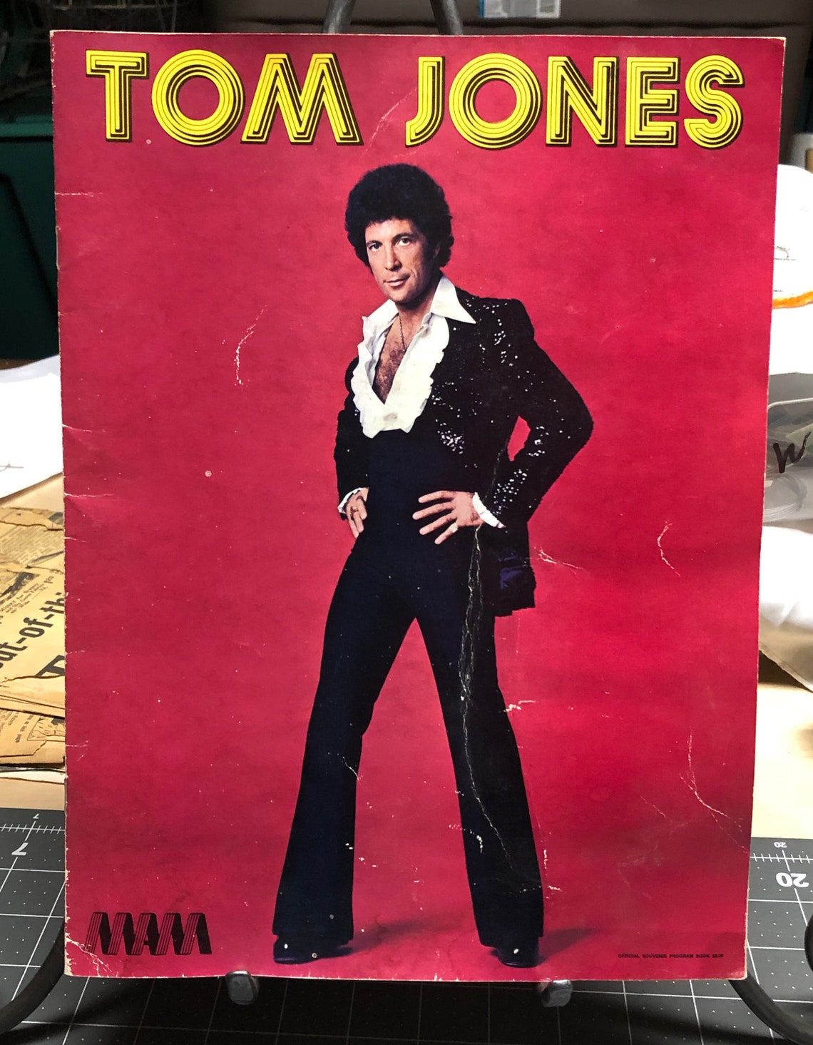 Vintage 1977 TOM JONES Official Souvenir Program Book Fan | Etsy