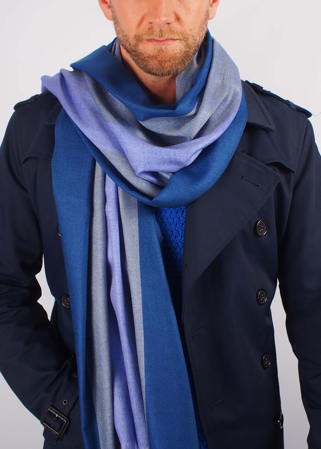Silk & Wool Scarves for Men Made in Italy - Etsy UK
