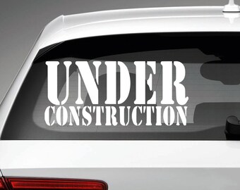 Construction decal | Etsy