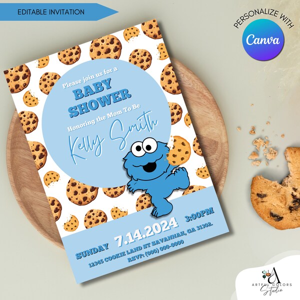 Cookie Monster Baby Shower - Etsy