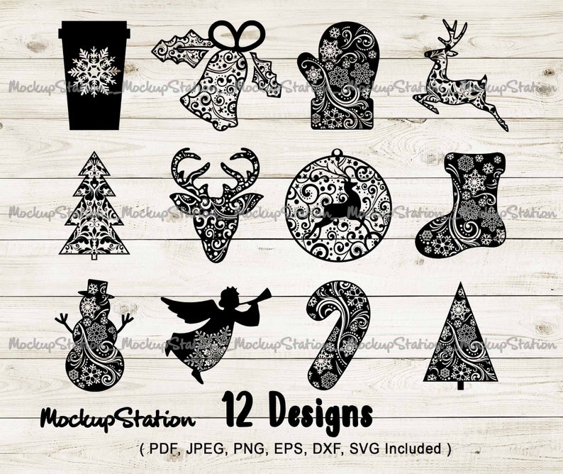 Mandala SVG Bundle Christmas Cut File PNG Bundle Texas Decor | Etsy