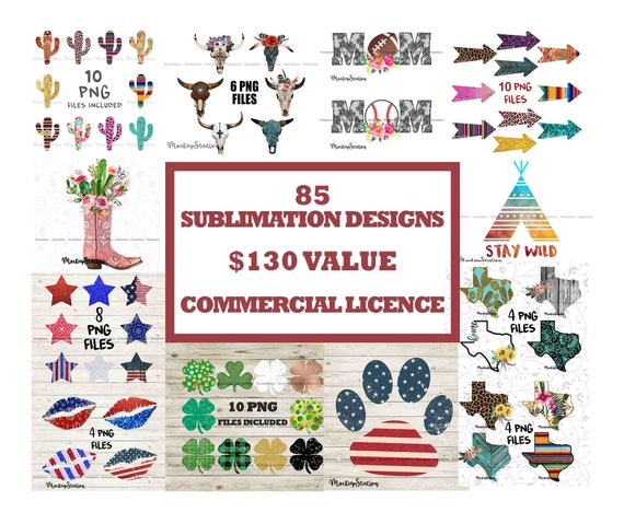 Sublimation Design PNG Bundle Southern Clip Art Graphic | Etsy