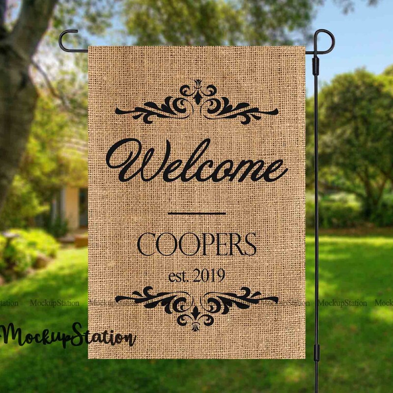 Burlap Yard Flag - Etsy