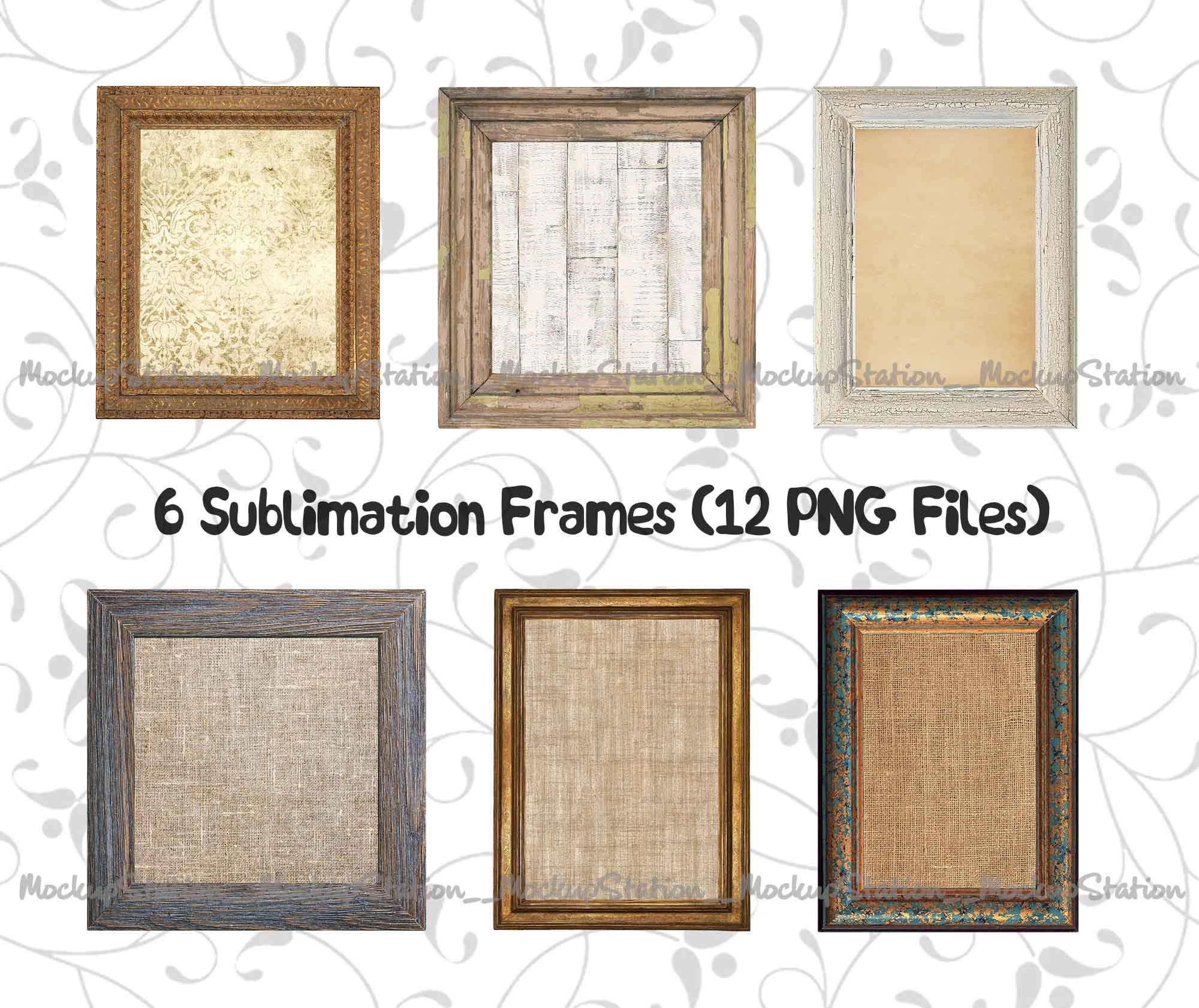 Sublimation Wood Frame PNG Bundle Rustic Shabby Farm Frame | Etsy