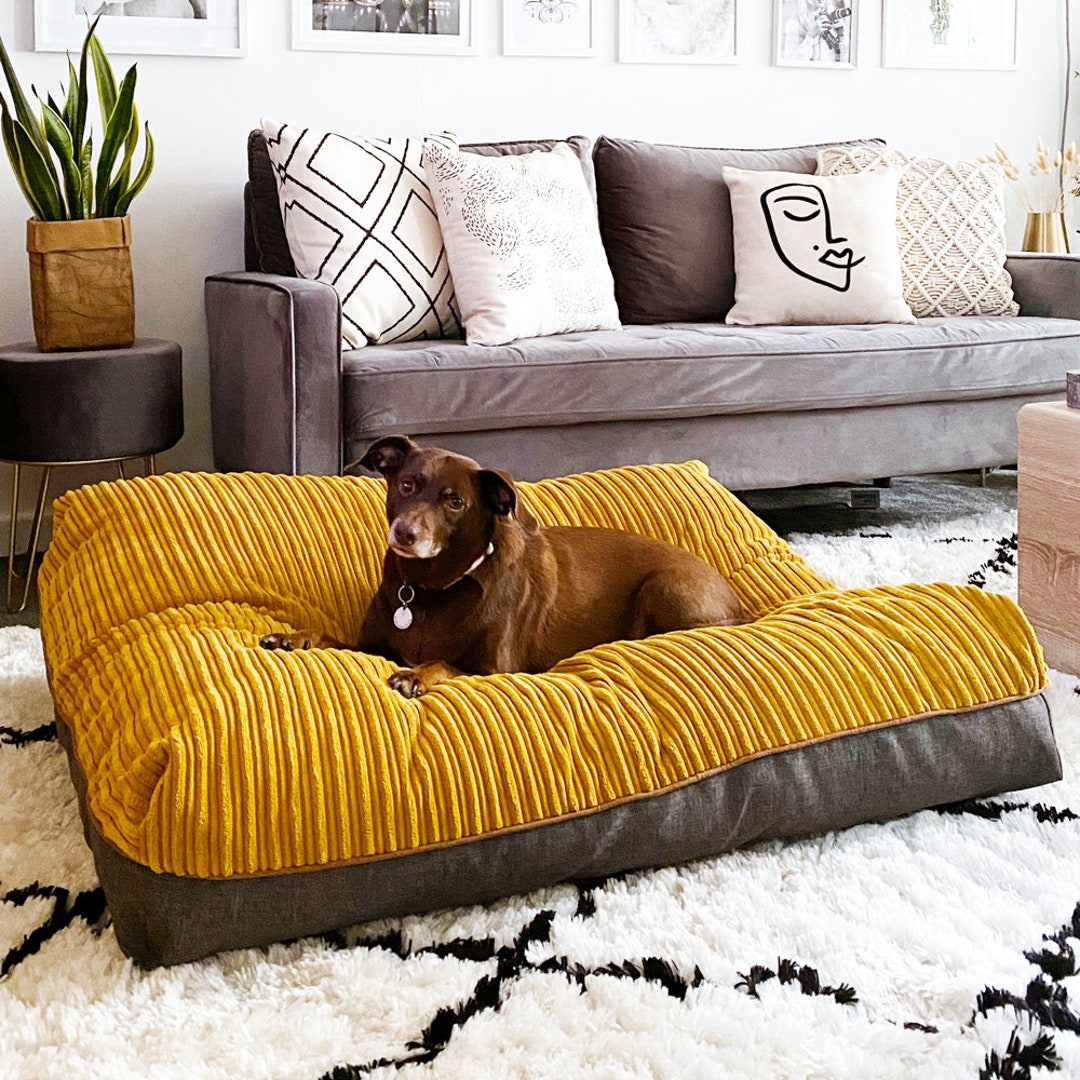 Flip It Large Pet Bed Mattress Fluff Filled Dog Bed Featuring - Etsy