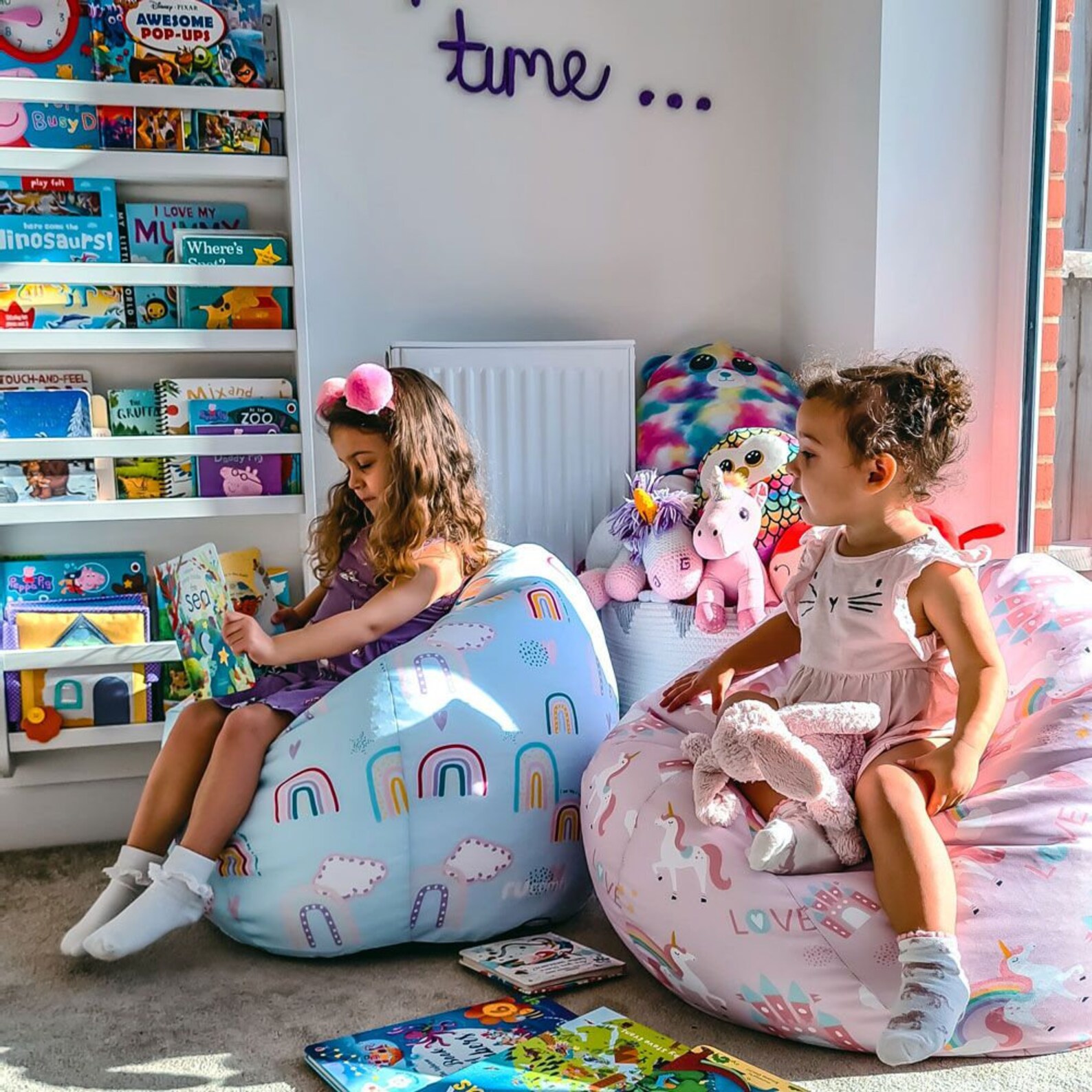 Rainbow Sky Kids Classic Beanbag Chair Machine Washable - Etsy