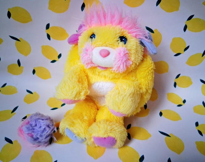 Vintage 1986 Popples Potato Chips Yellow Popple – Mattel W/ Original ...