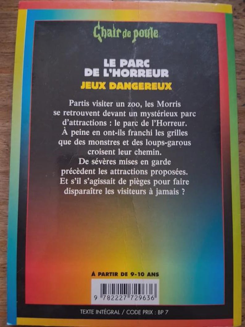 Goosebumps – One Day at Horrorland (french Edition – Goosebumps) by R.L ...