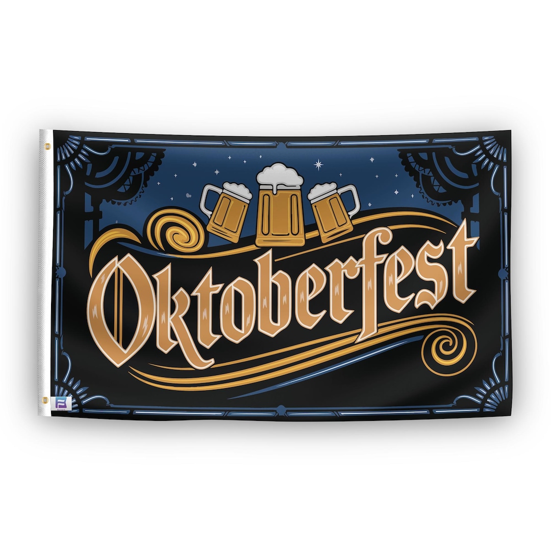 Oktoberfest Beer Festival Flag 3x5 Ft, Polyester Banner, Brass Grommets ...