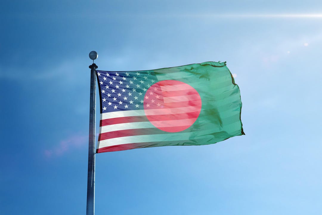 Bengali American Hybrid Flag 12x18 in to 3x5 Ft, Dual Nationality ...