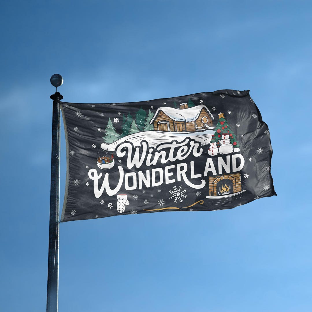 Winter Wonderland Flag 12x18 in to 3x5 Ft – Seasonal Indoor Outdoor ...