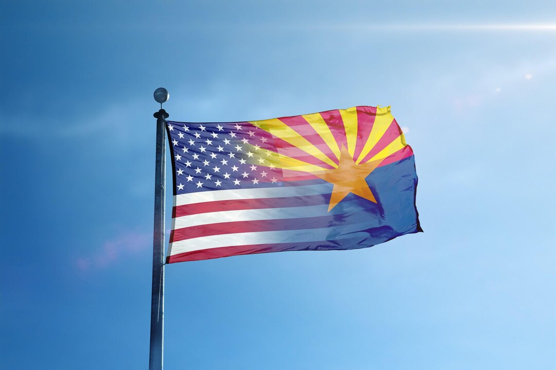 Arizona American Flag Blend: Patriotic Indoor/outdoor Decor - Etsy