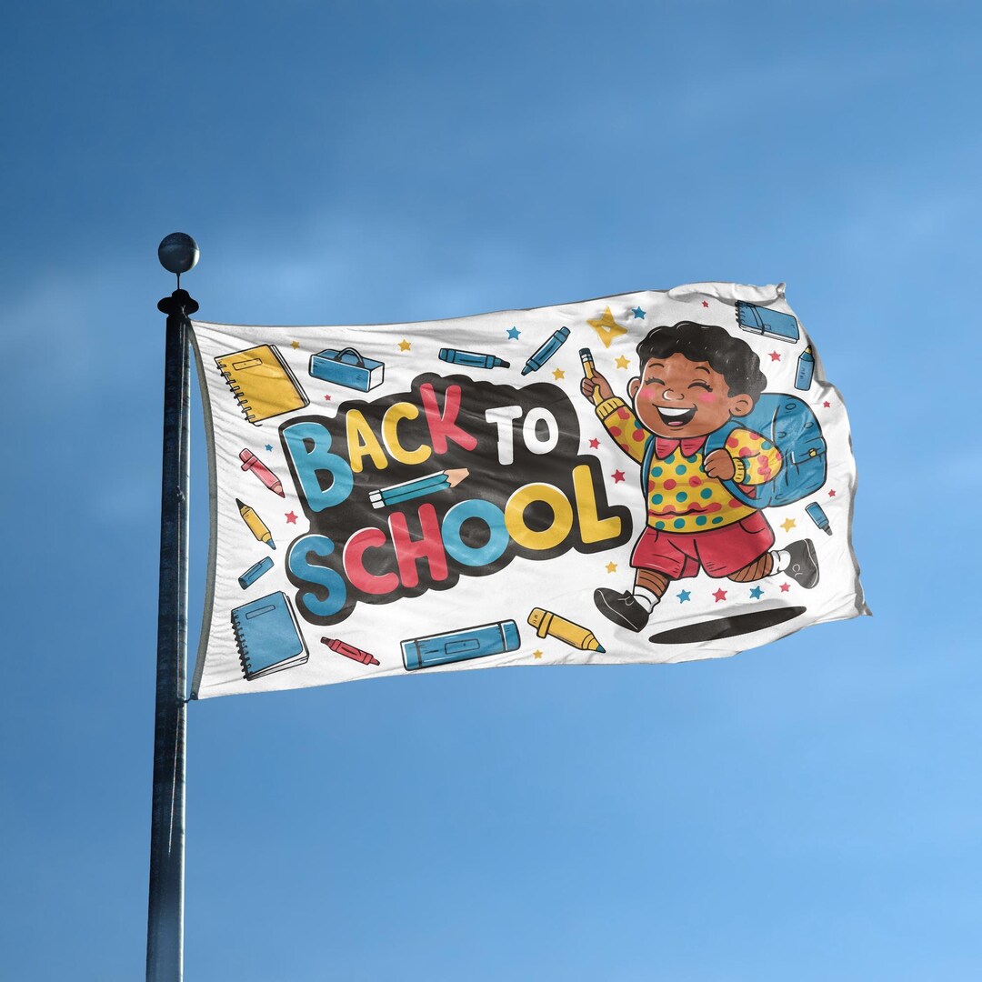 Back to School Classroom Flag – 100% Polyester, Brass Grommets - Etsy