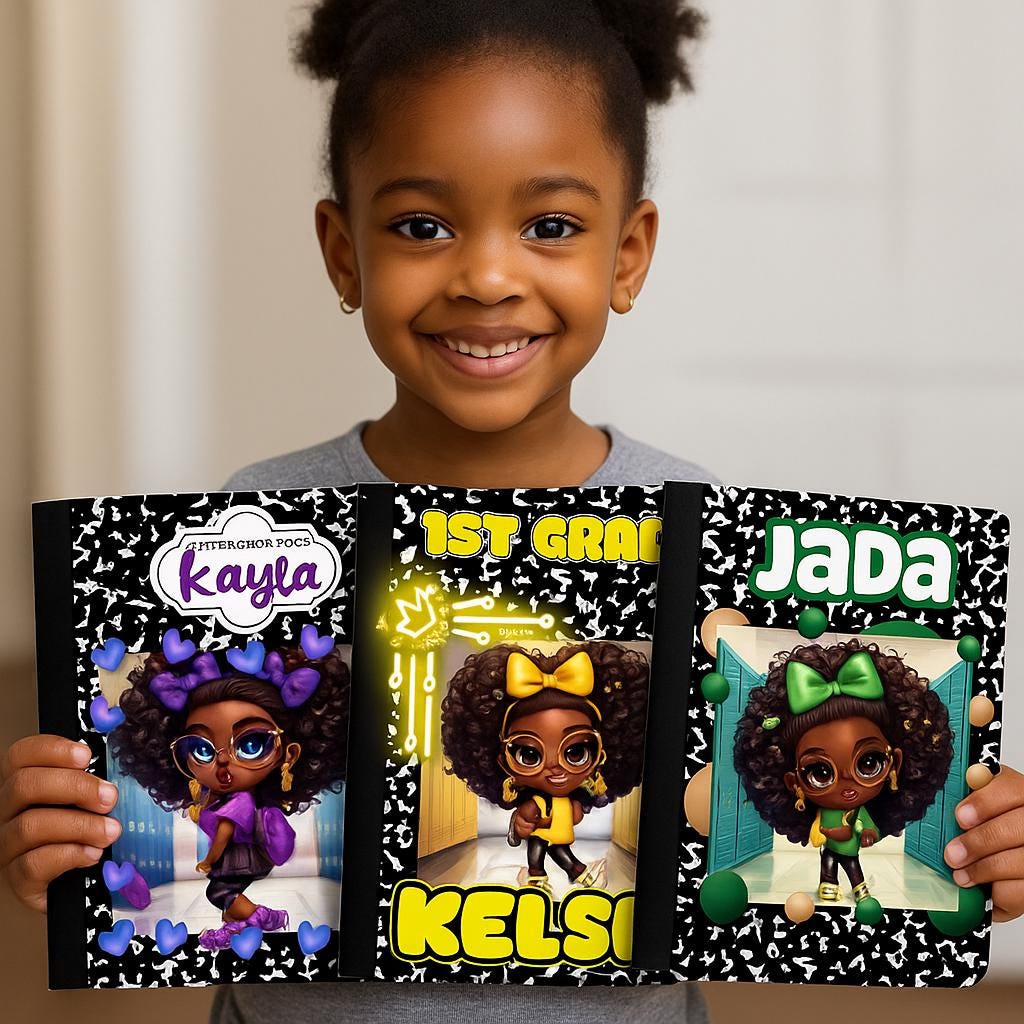 Personalized Notebook Cover Templates: Back to School, Editable in ...