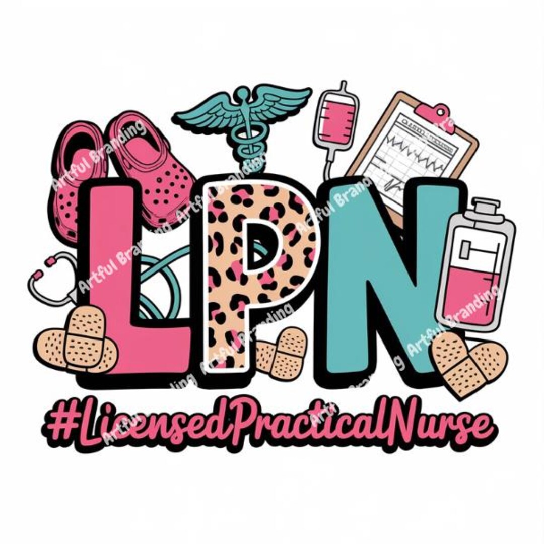 LPN Sublimation PNG: Leopard Print Nurse Clipart (digital Download) - Etsy