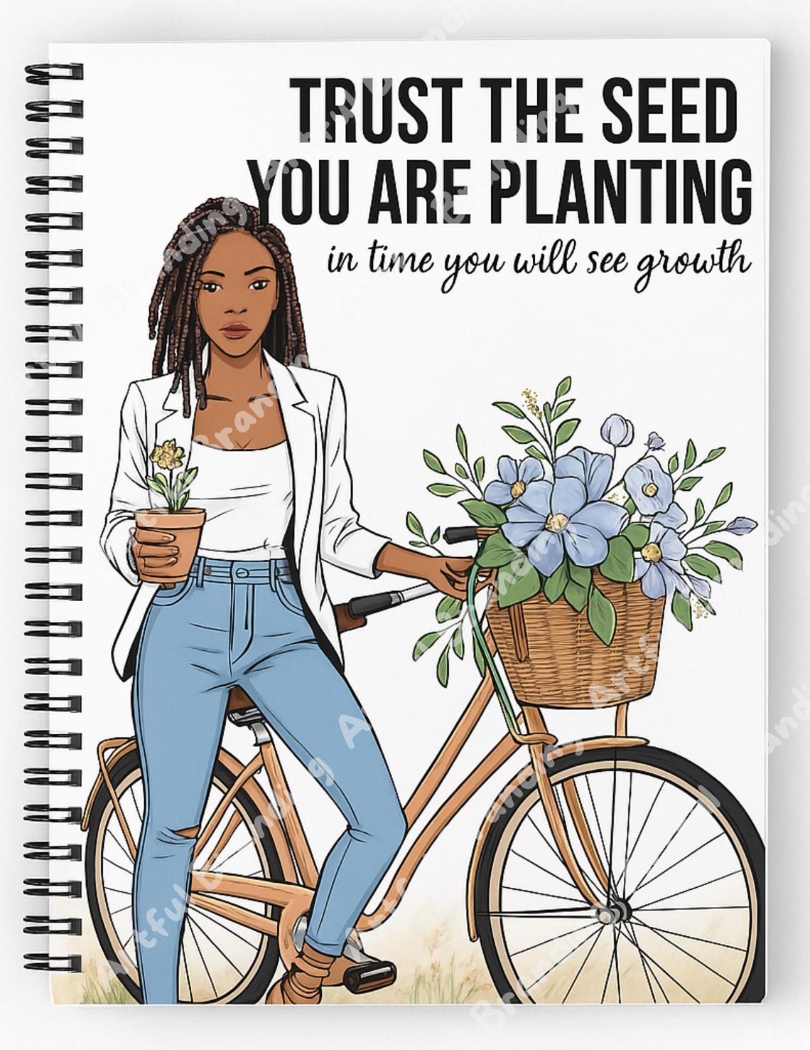 Trust the Seed You Are Planting Journal Cover | Inspirational Digital ...