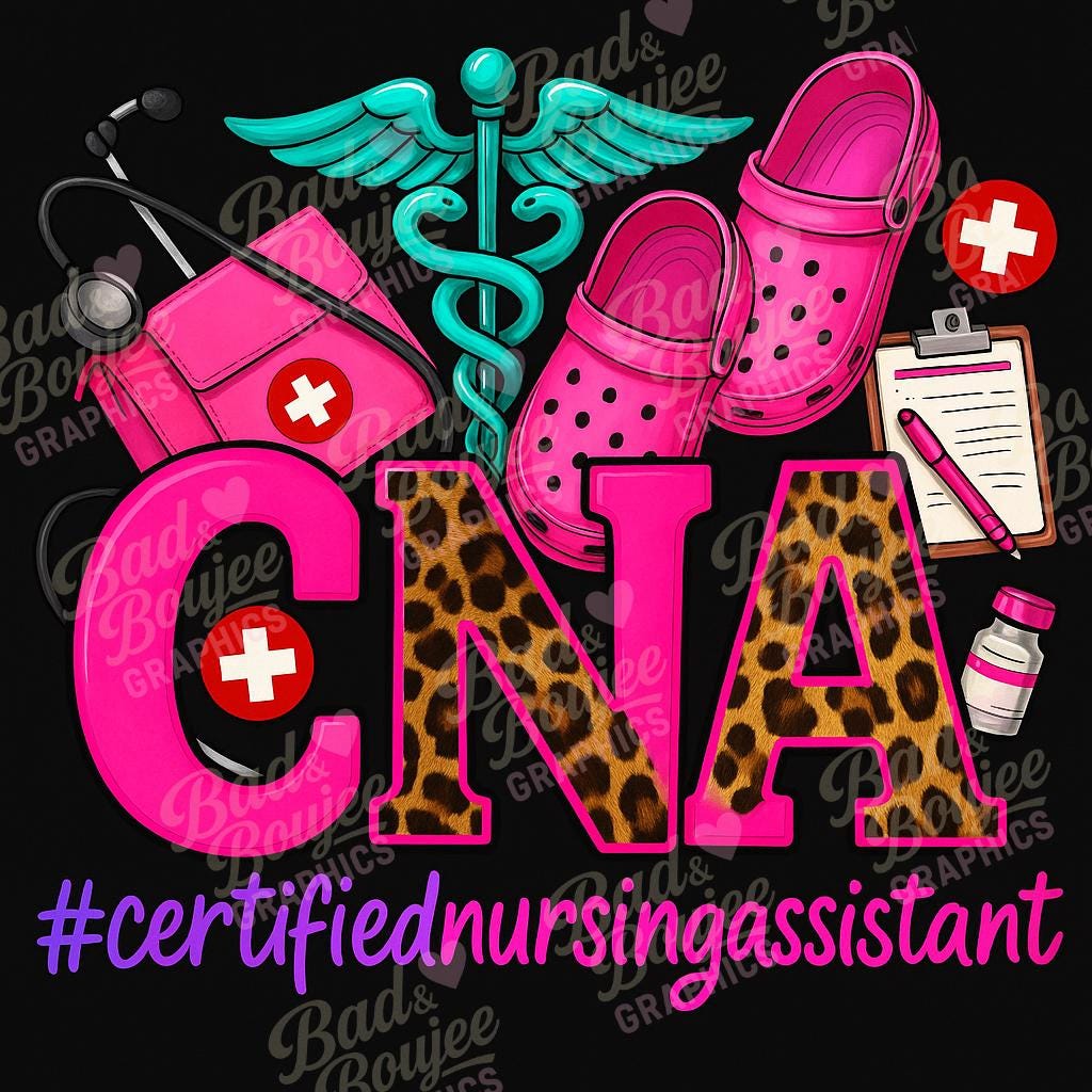 CNA Sublimation PNG Bundle: Blue, Pink, Leopard Print Designs (digital ...