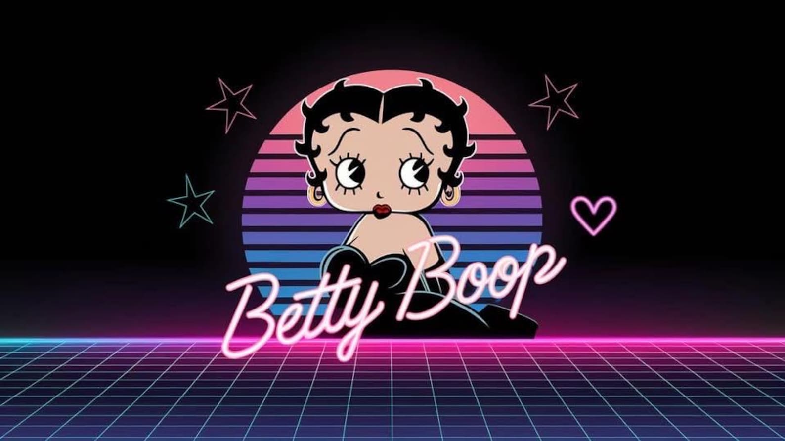 Betty Boop Digital Wallpaper Set Neon and Retro Designs for Phones ...