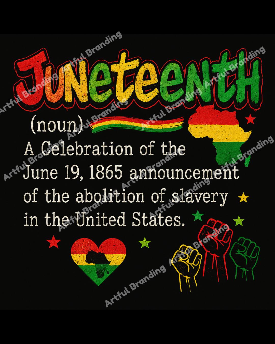 Juneteenth Celebration Shirt or Poster | Cursive Juneteenth Design ...