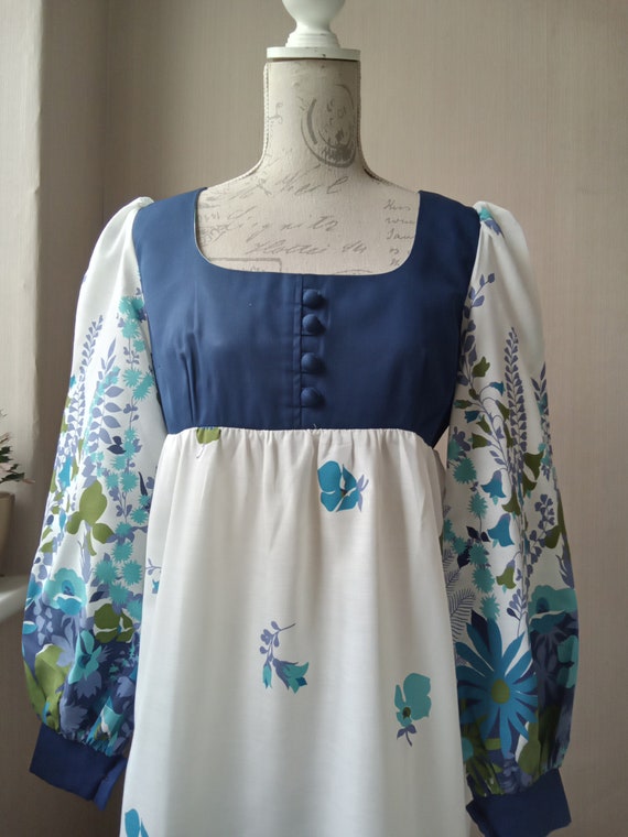 Vintage Marion Donaldson Floral 1970s Maxi Dress - Gem