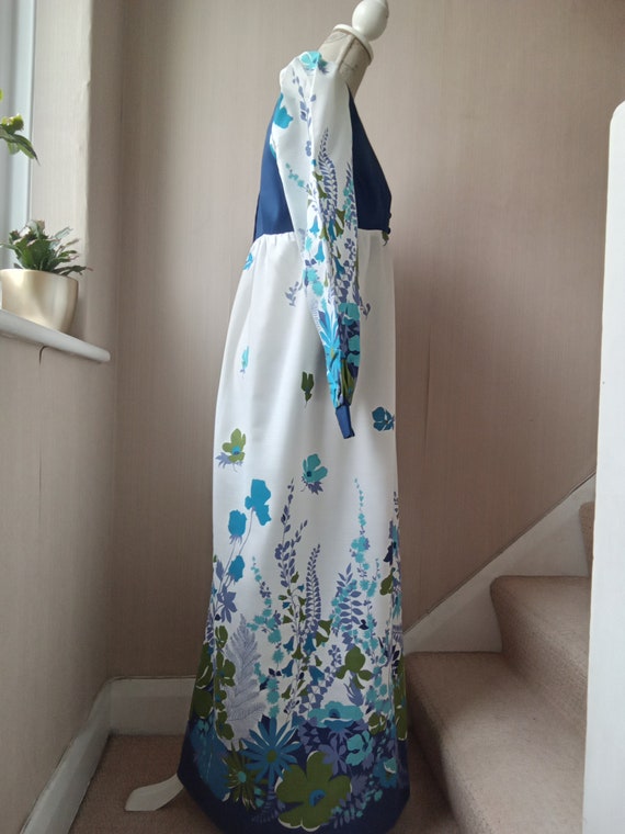 Vintage Marion Donaldson Floral 1970s Maxi Dress - Gem