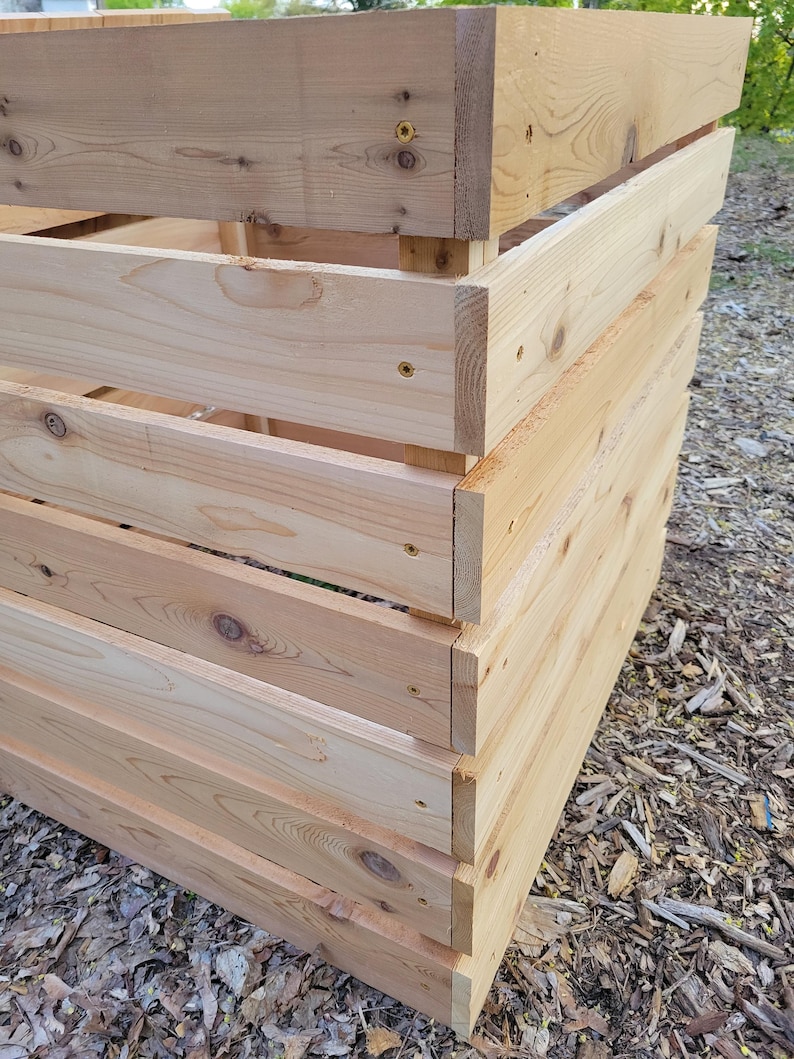 Compost Bin, Rustic Cedar - Etsy