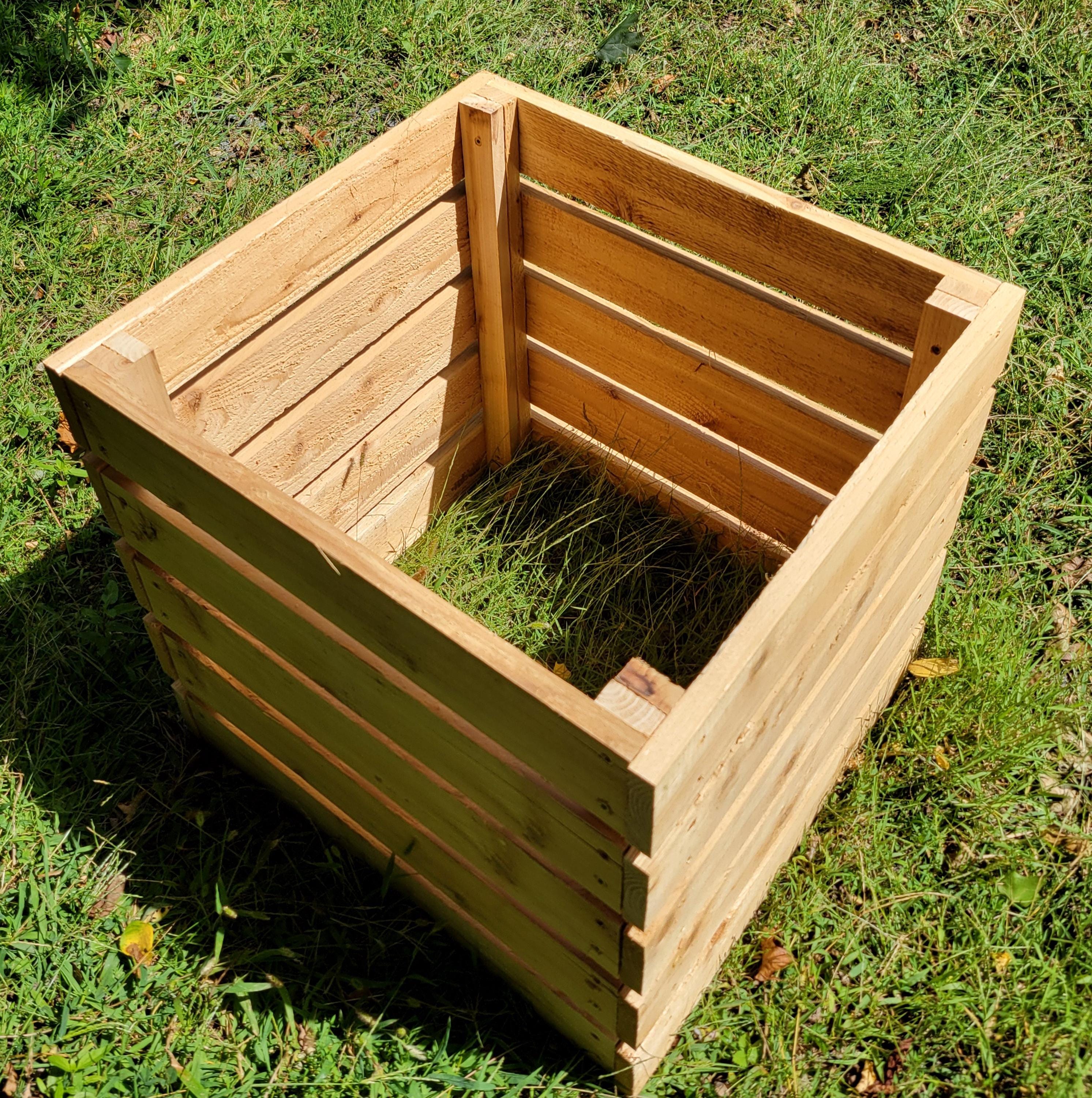 Compost Bin, Rustic Cedar - Etsy