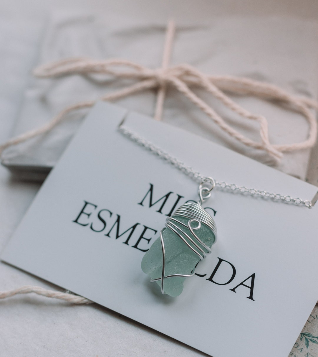 Cornish Sea Glass Silver Necklace / Handmade Jewelry From Cornwall ...