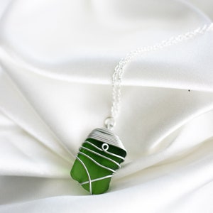 Cornish Sea Glass Silver Necklace / Handmade Jewelry From Cornwall ...