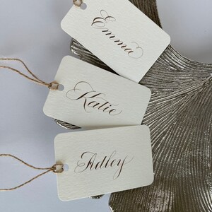 Custom Lettered Tag hand Written Names in Your Choice of - Etsy