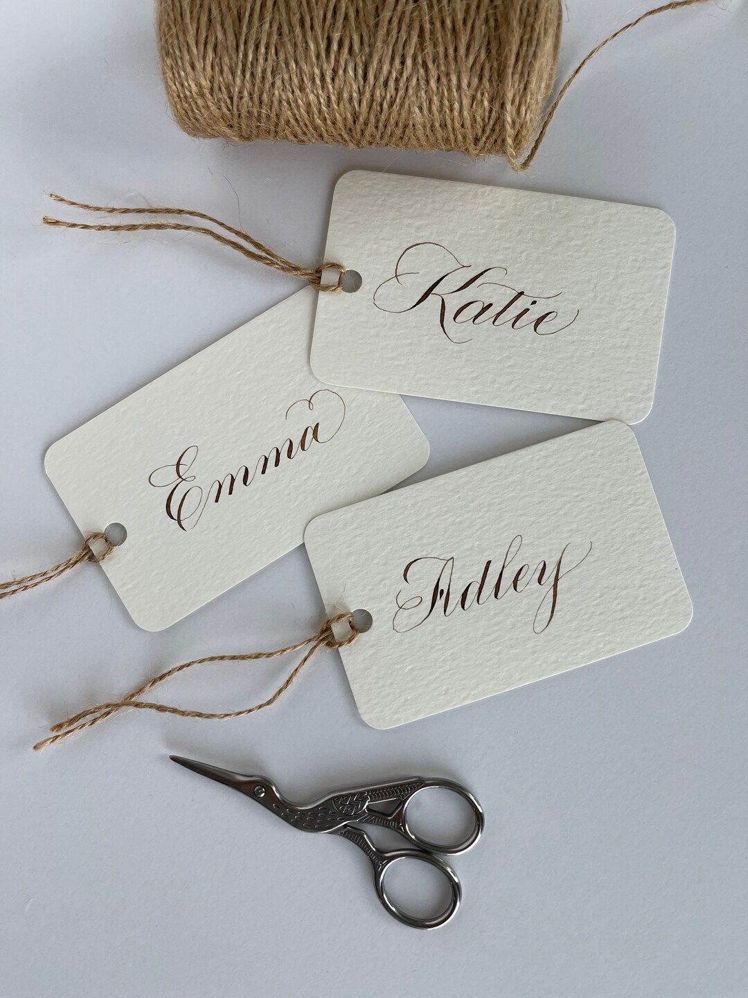 Custom Lettered Tag hand Written Names in Your Choice of - Etsy