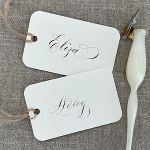 Custom Lettered Tag -hand Written Names in Your Choice of Calligraphy ...