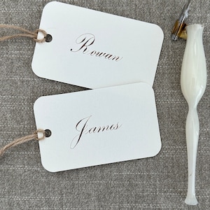 Custom Lettered Tag -hand Written Names in Your Choice of Calligraphy ...