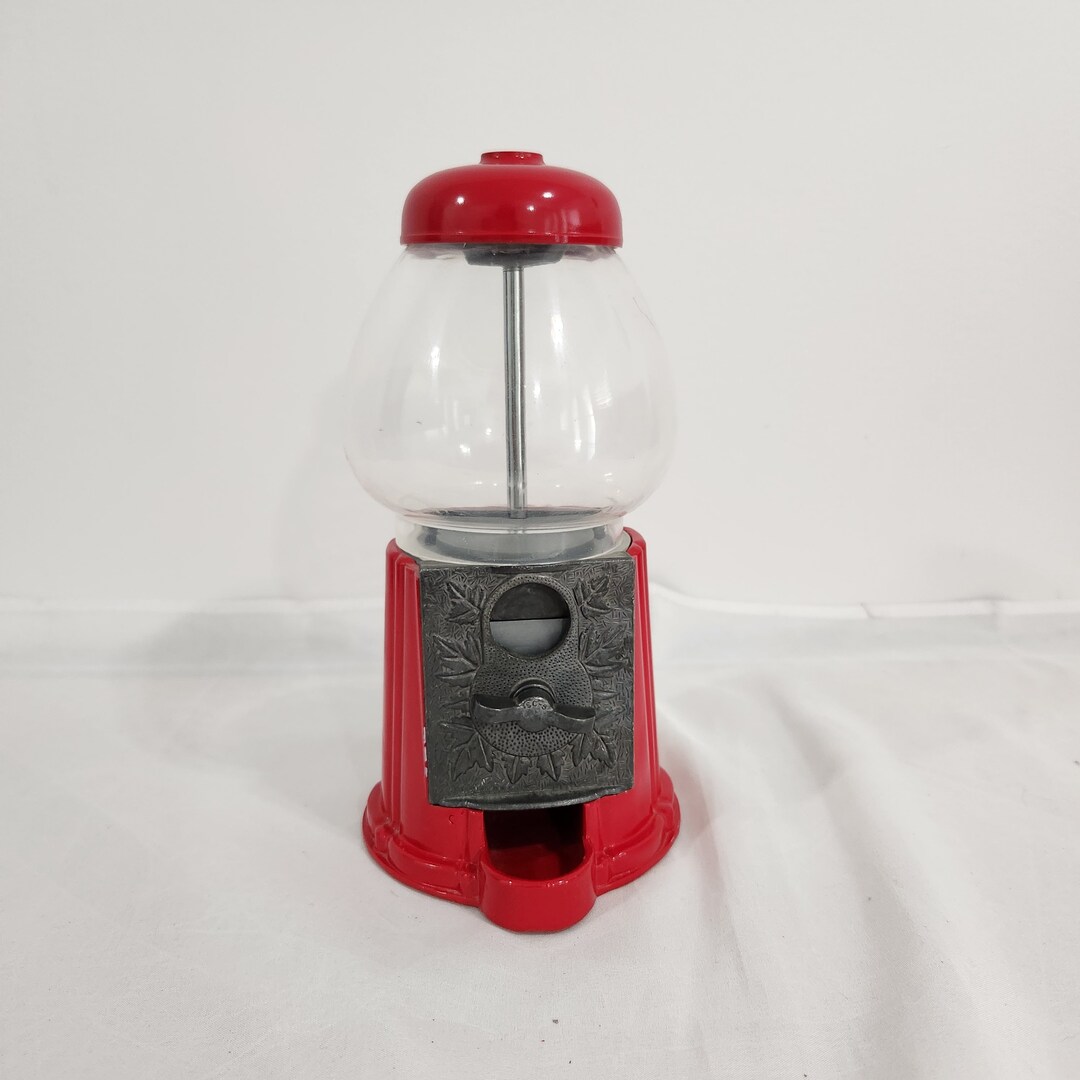 Vintage Glass and Metal Table Top Gumball Machine/ Continental Gum of ...