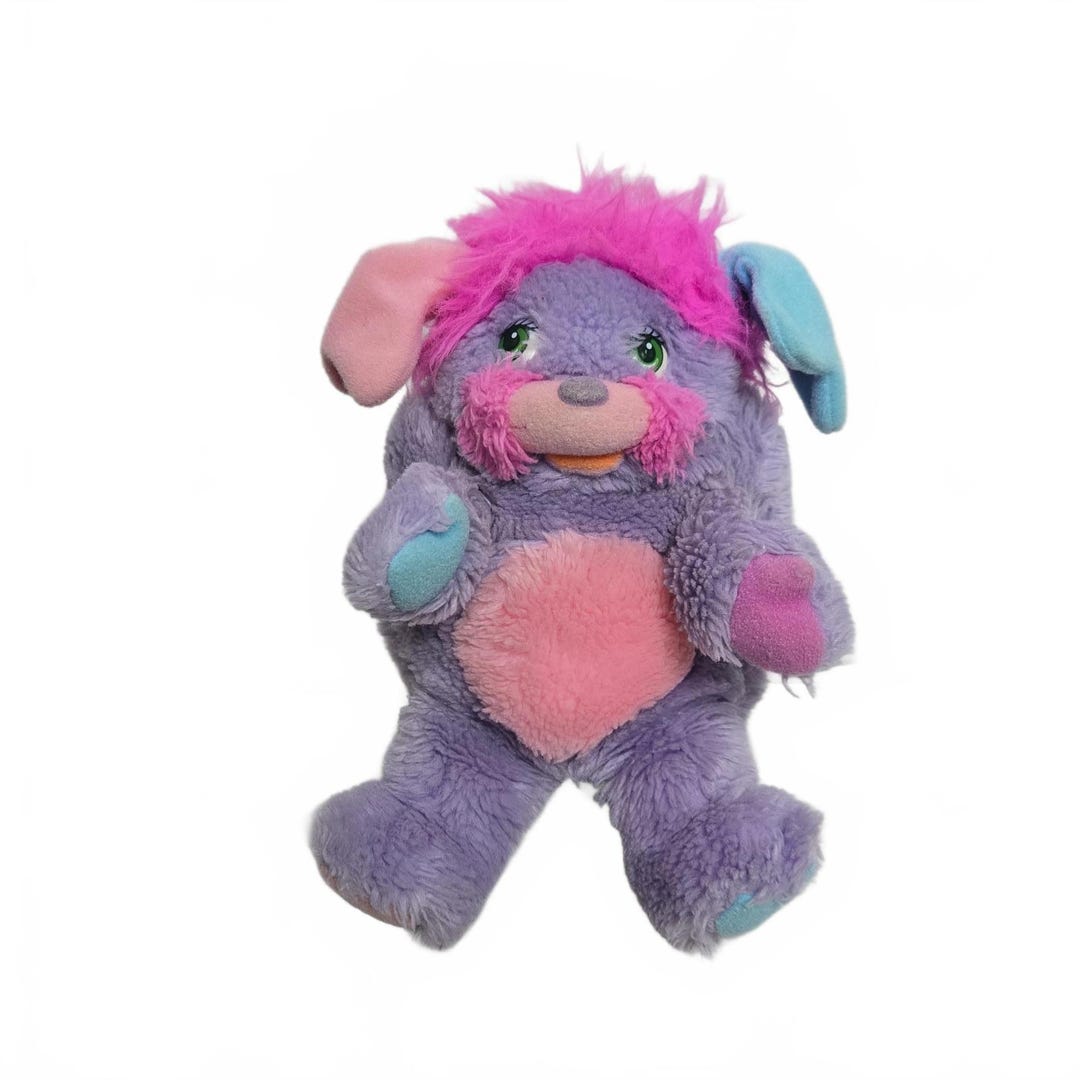 Vintage Popples 1985 Pretty Bit Plush Pink Purple Mattel Toy - Etsy