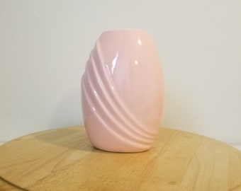 Pink Art Deco Vase | Etsy