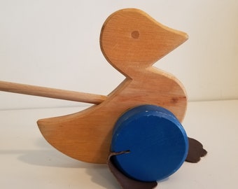 Wooden Duck Walking Toy - Etsy