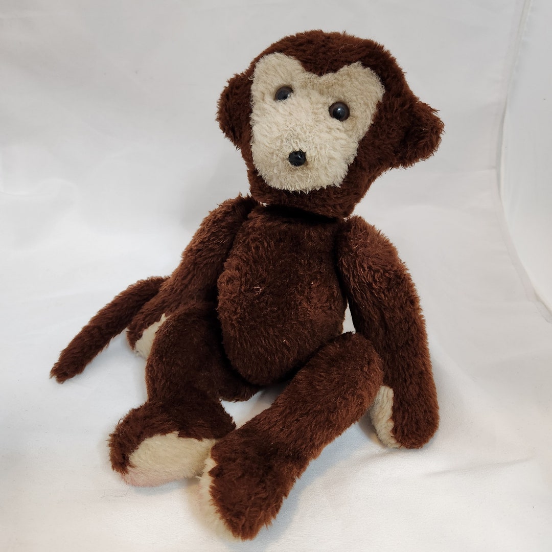 Vintage Stuffed Animal Monkey Fully Jointed, Articulated Monkey Doll - Etsy