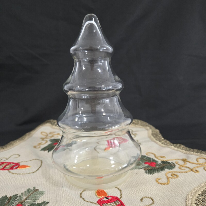 Glass Christmas Tree Jar - Etsy