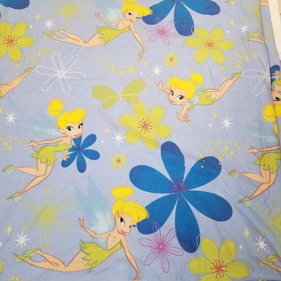 Disney Tinkerbell Twin Flat Sheet - Etsy