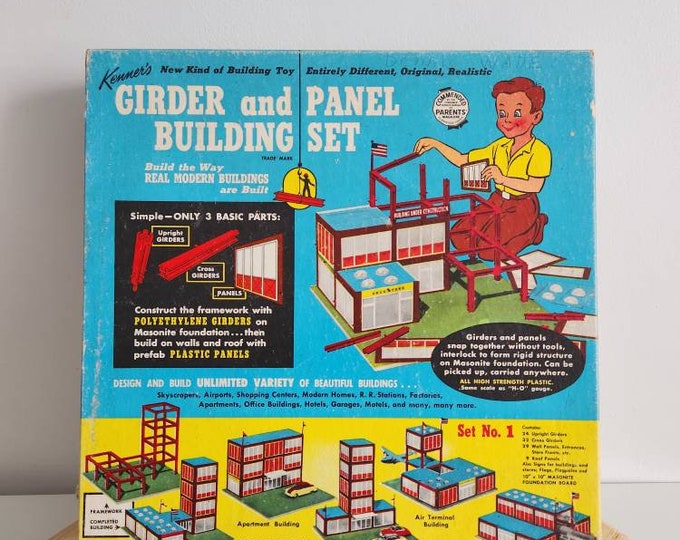 Vintage 1957 Kenner Girder and Panel Building Set, Set No 1 - Etsy