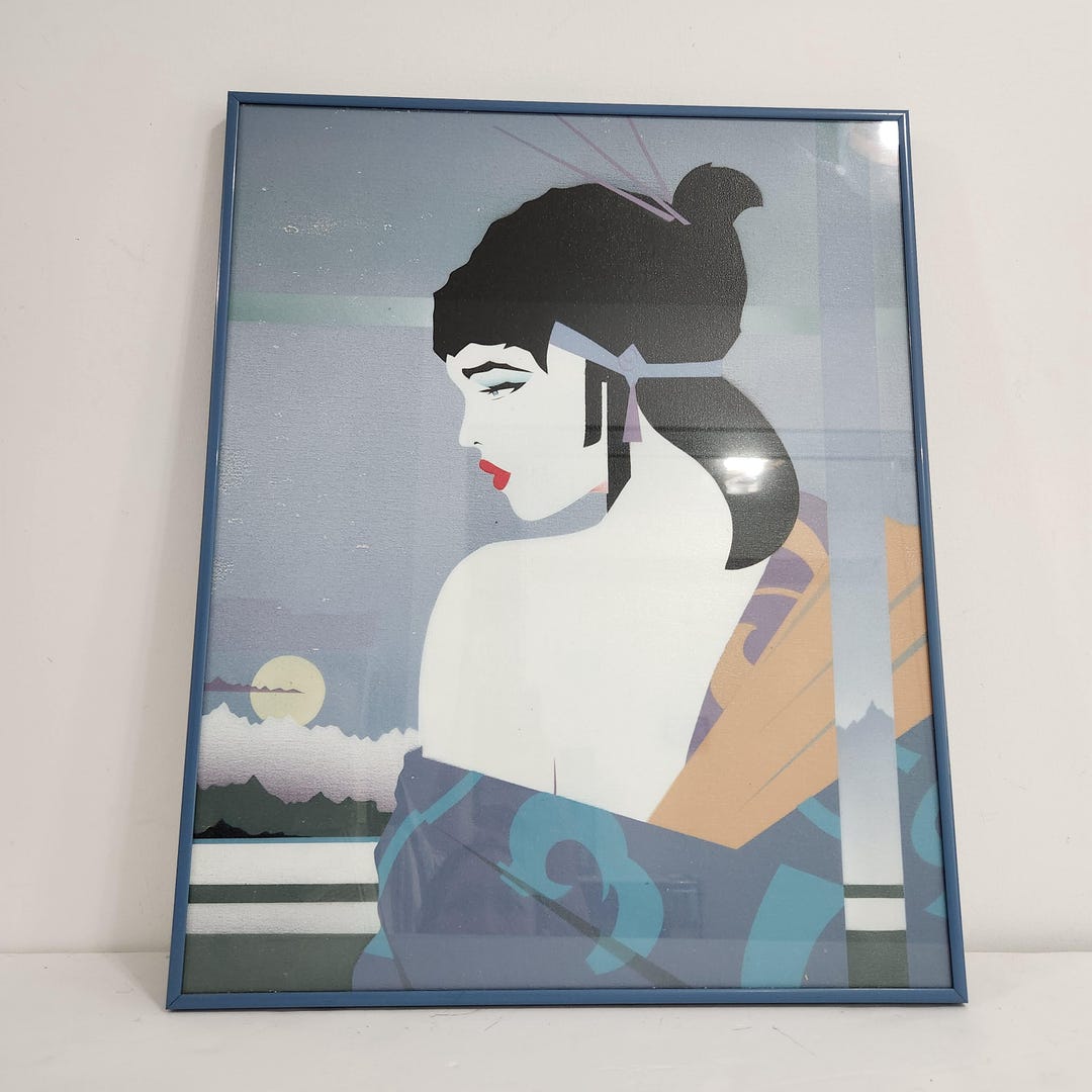 1980's Lithograph Woman in the Style of Nagel Scafa-tornabene Art in ...