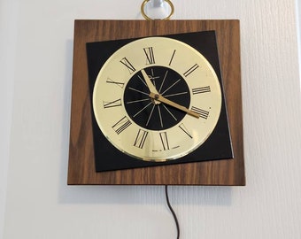 Ingraham Mid Century Wall Clock - Etsy