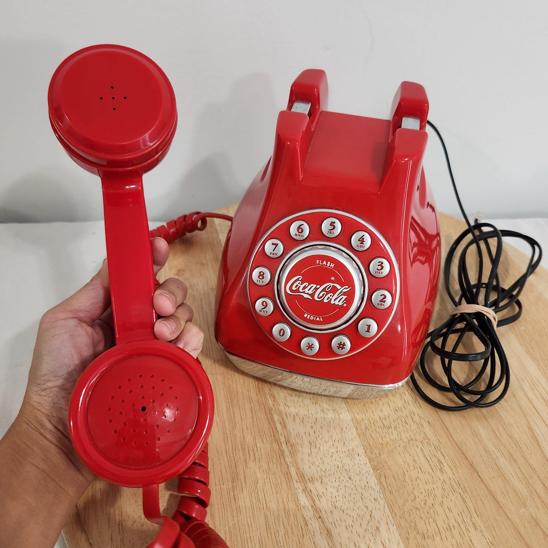Coca Cola Snow Dome Phone Red Land Line Telephone, 2001, Collectible - Etsy