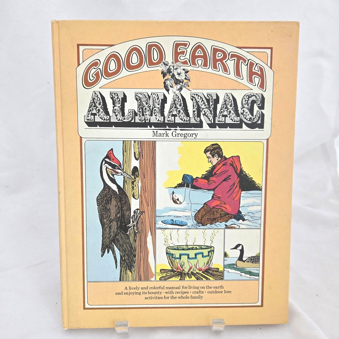 Good Earth Almanac Hard Cover by Mark Gregory, Grosset & Dunlop - Etsy