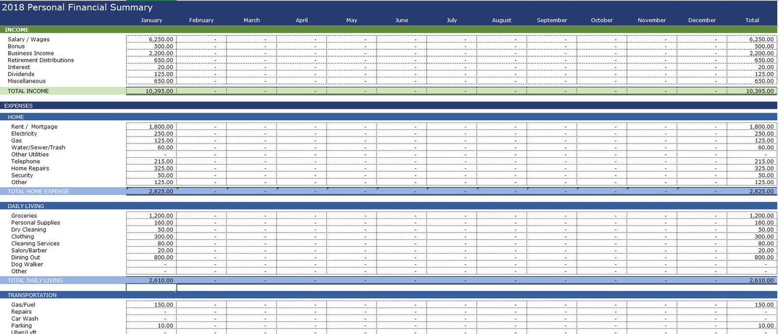 2020 Personal Financial Spreadsheet Budget and Save Money - Etsy