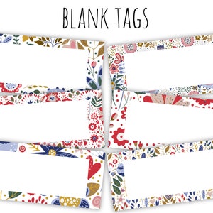 Classroom Name Tags Template Flowers | Editable | Printable ...